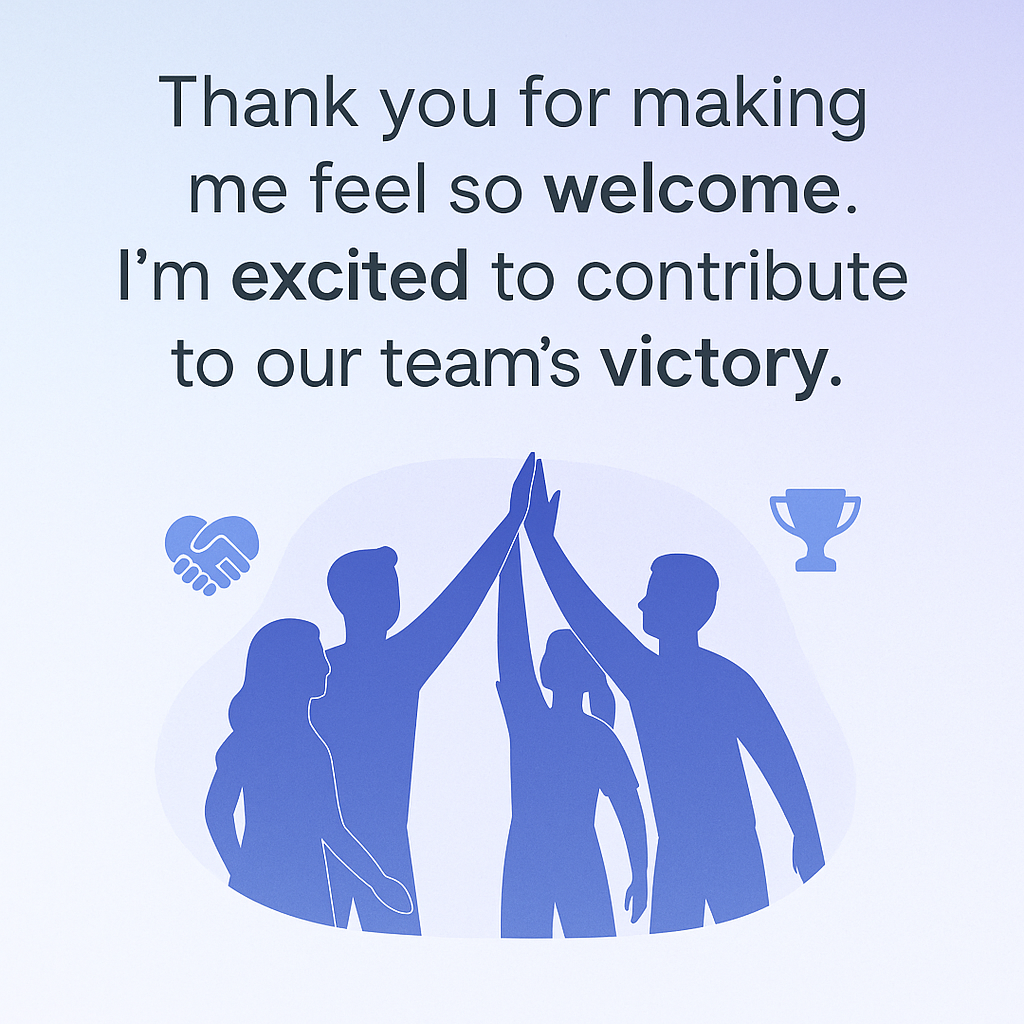 50+ Thank You Messages For Your New Team - thankwave.com