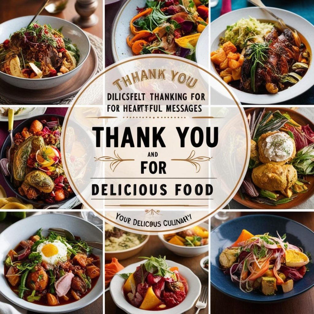 Heartfelt Thank You Messages for Delicious Food - thankwave.com