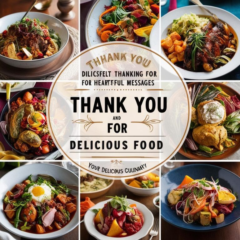 Heartfelt Thank You Messages for Delicious Food - thankwave.com