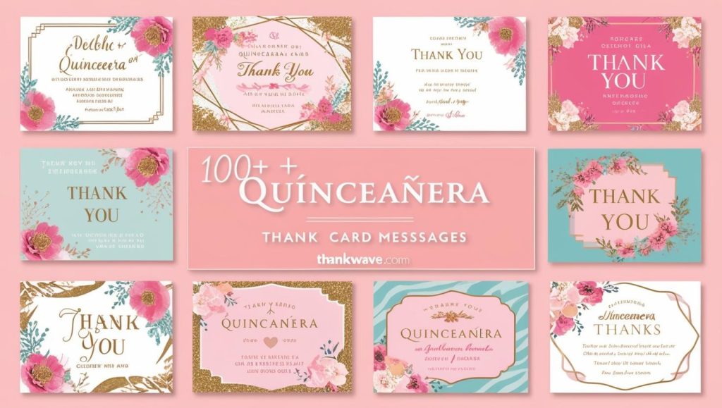 100+Quinceañera Thank You Cards Messages – Heartfelt Ways to Express ...