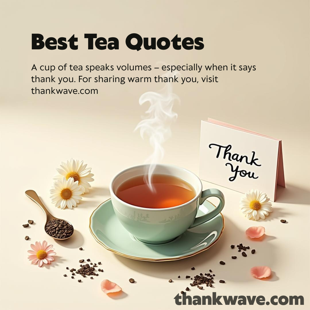 100+Heartwarming Quotes & Thank You Messages for National Tea Day ...